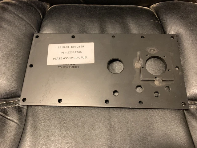M998 HMMWV HUMVEE Fuel Tank Plate Late Style 12342746 Limited Supply ...