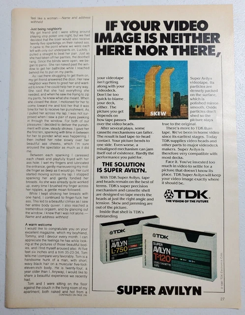 VINTAGE TDK VHS Tapes Magazine Ad £12.71 - PicClick UK