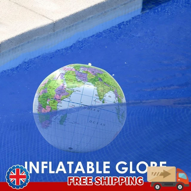 30CM INFLATABLE GLOBE World Earth Ocean Map Ball Geography Learning Toy ...