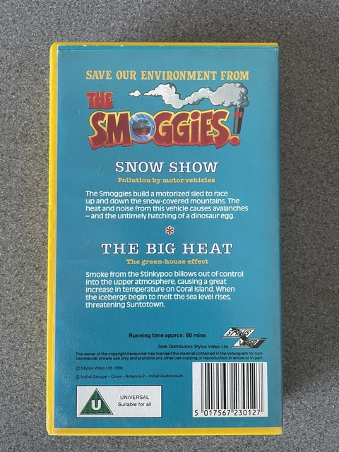 SAVE OUR GREEN World From The Smoggies ~ Snow Show / The Big Heat VHS ...