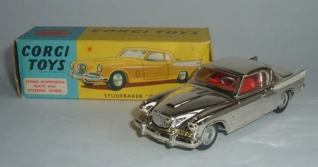 CORGI TOYS NO. 211s, Studebaker "Golden Hawk" - Rare Silver Plate ...