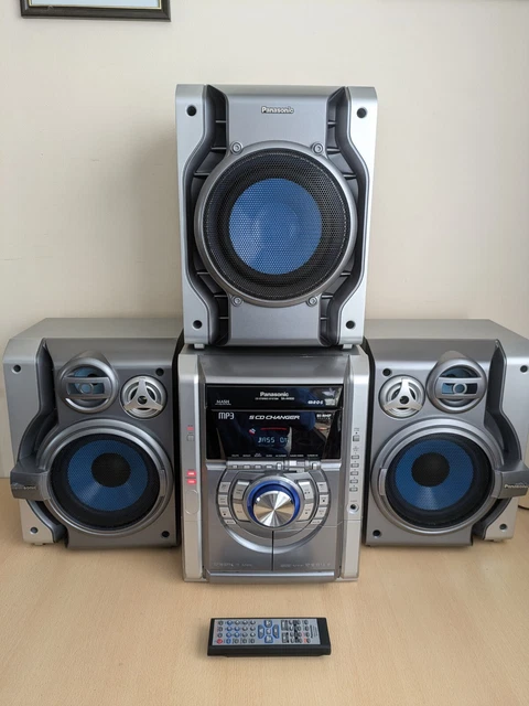 PANASONIC HI-FI STEREO System SA-AK630 5 CD Changer Tuner Cassette Aux ...