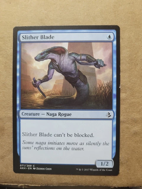 MTG MAGIC THE Gathering Slither Blade (71/347) bleu Amonkhet LP/NM ...