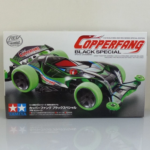 UK STOCK - Tamiya 95589 Mini 4WD Pro 1:32 Copperfang Black Special FM-A ...