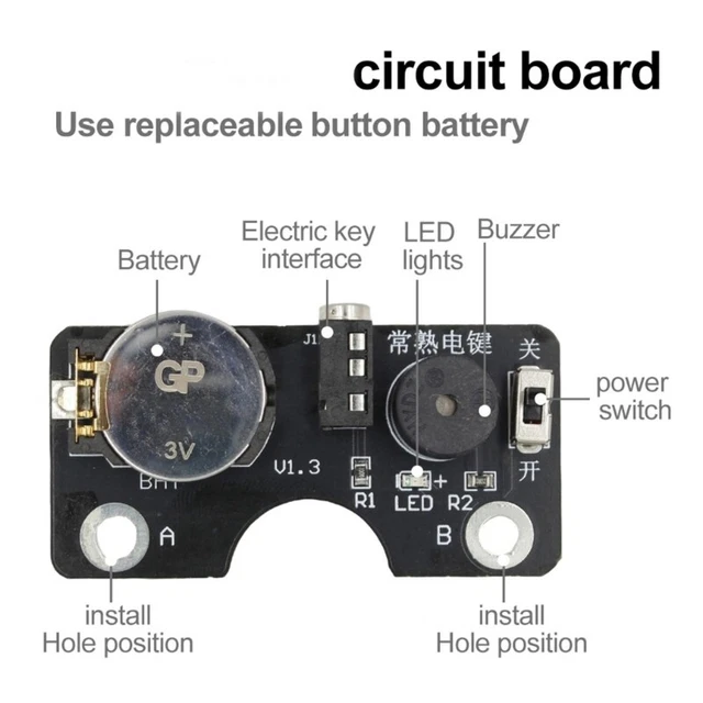 EFFICIENT MORSE CODE Trainer Board Morse Key Trainer with CR2032 ...