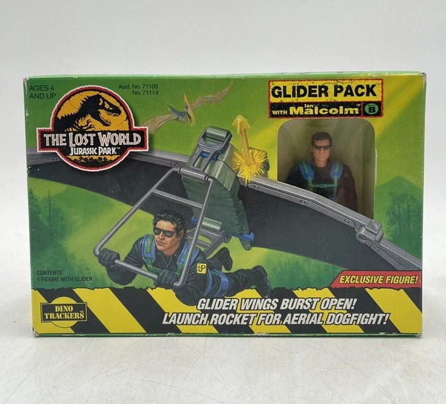 1997 Kenner Jurassic Park The Lost World Glider Pack Avec Ian Malcolm