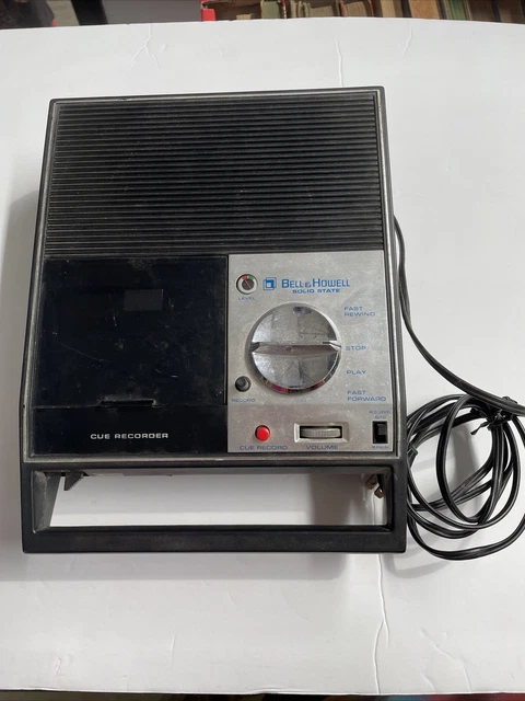 BELL AND HOWELL Solid State Portable Cue Cassette Recorder Item 3060 ...