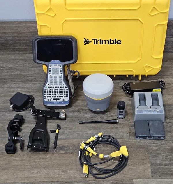 TRIMBLE R12 GPS GNSS Beidou Galileo RTK UHF Rover Kit w/ Ranger 5 ...