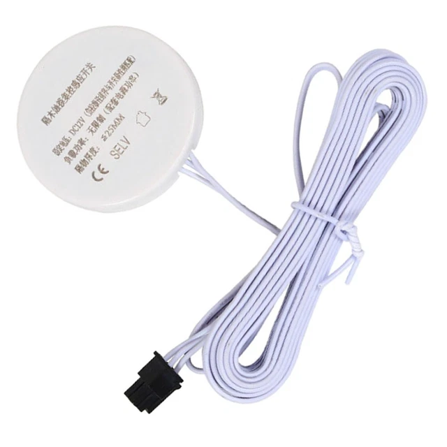 WHITE COPPER TINNED Hand Sweep Touch Sensor Switch Wooden Panels ...