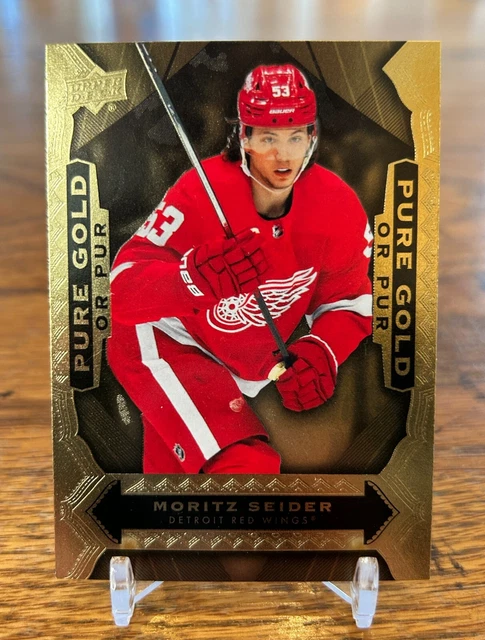 2024-25 TIM HORTONS MORITZ SEIDER Pure GOld Insert #PG-10 Red Wings ...