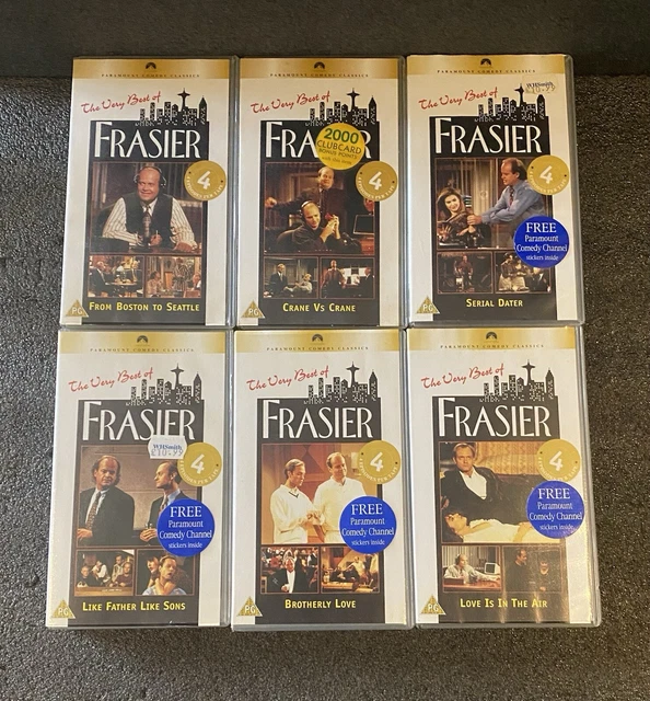 FRASIER VHS VIDEO Tape Bundle Volumes 1 - 6 Includes Stickers £31.91 ...