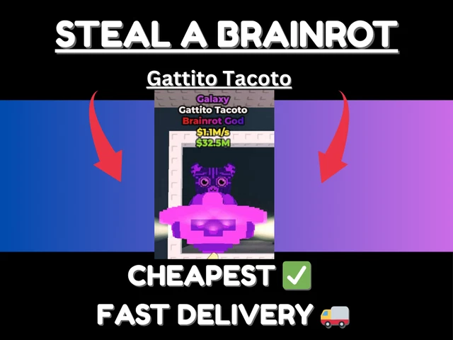 GATTITO TACOTO (GALAXY) | Steal A Brainrot | Cheap | Fast Delivery £2. ...