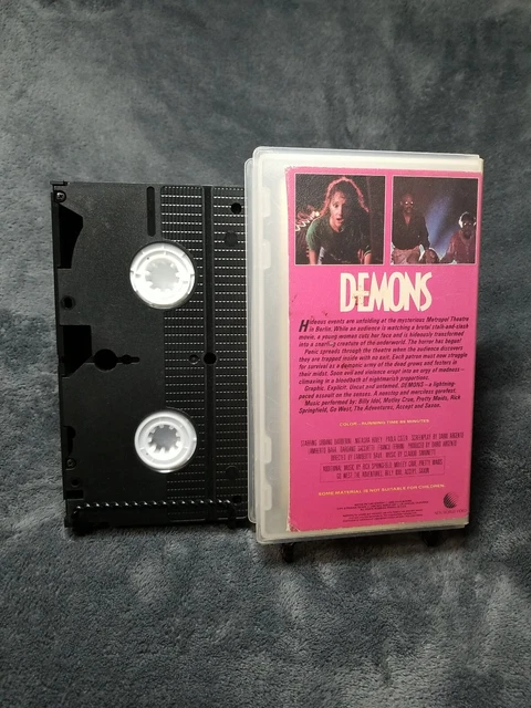 DEMONS VHS 80S Horror Zombies RARE Dario Argento Bava Gore Metal ...
