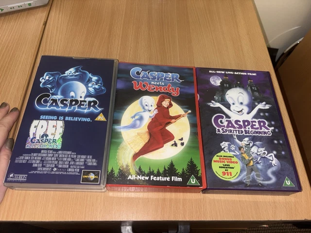 VINTAGE CASPER THE Friendly Ghost VHS Tapes X3 £5.00 - PicClick UK
