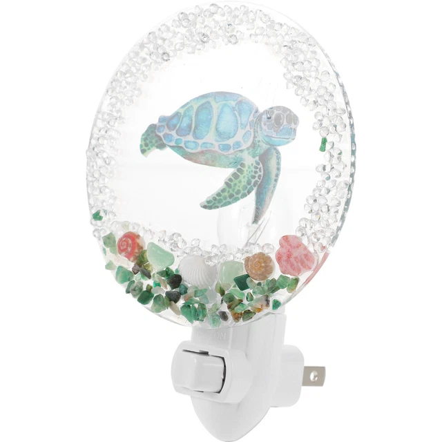 SHELL NIGHT LIGHT Plug in Wall LED Nightlight Animal Bedside Lamp £11. ...