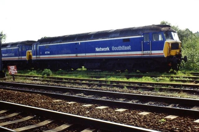 35MM ORIGINAL COLOUR Rail Slide BR Class 47 47714 at unknown location £ ...