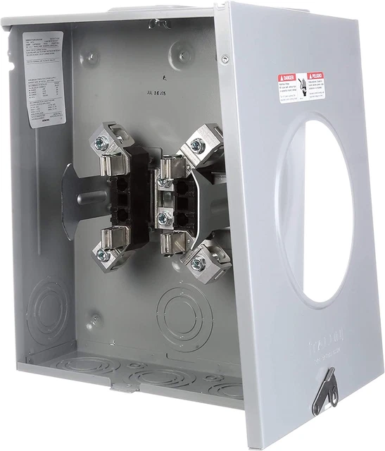 SUAT417-XGF 200-AMP OVERHEAD or Underground Feed Meter Socket with ...