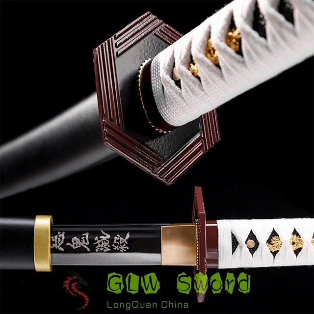 JAPANESE ANIME TOMIOKA Giyuu's Demon Slayer Katanas Carbon Steel ...