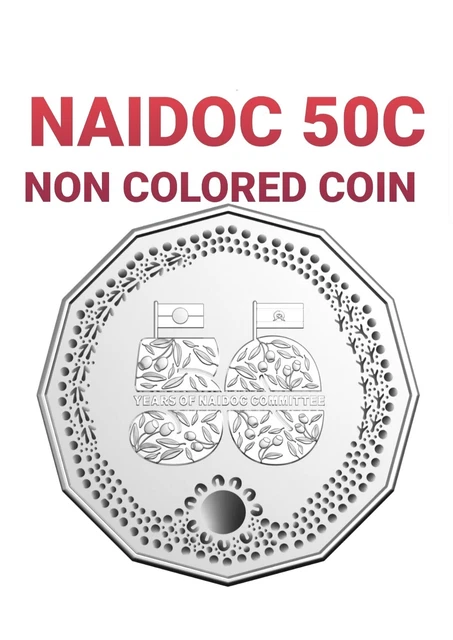 AUSTRALIA NAIDOC 50TH Anniversary 2024 50c Coin Non-Colored Coin Sent In 2x2 $41.95 - PicClick AU