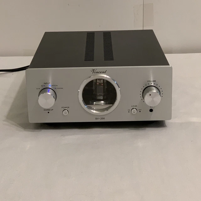 VINCENT AUDIO SV-200 Hybrid Integrated Tube Amplifier Silver Audiophile ...