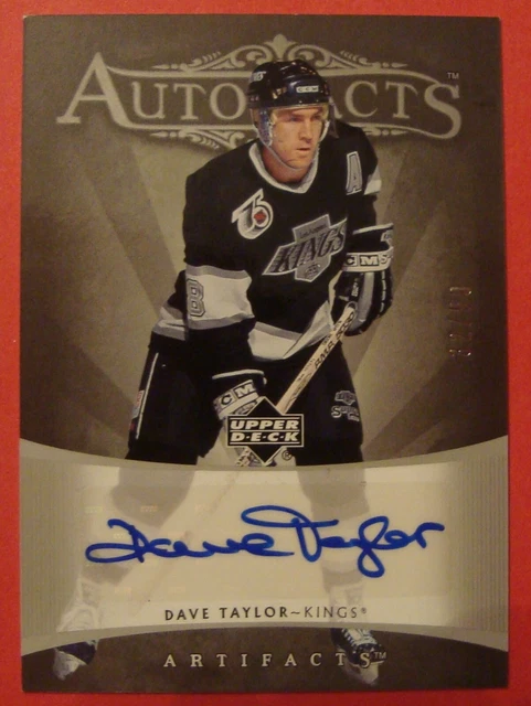 2005 06 UD Artifacts Dave Taylor 32/50 Autograph Los Angeles Kings EUR ...