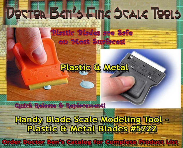 DOCTOR BEN’S HANDY Blade Scale Modeling Tool-TWO Blades! £6.37 ...