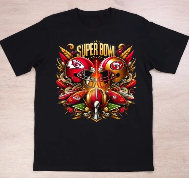SUPER BOWL LVIII 2024 Kansas City Chiefs vs San Francisco 49ers taille ... SUPER BOWL LVIII 2024 Kansas City Chiefs vs San Francisco 49ers taille ...