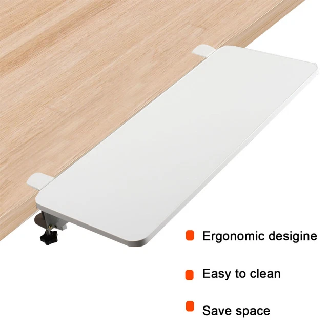 Ergonomics Desk Extender Tray Board Foldable Keyboard Tray Wrist Rest 1869