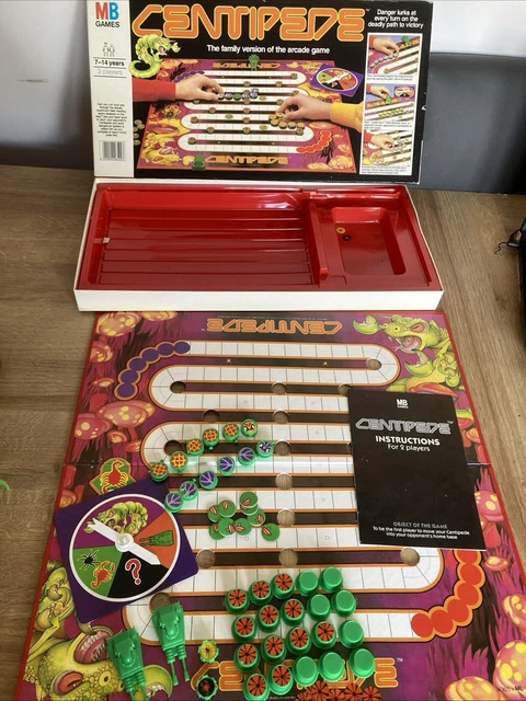 VINTAGE CENTIPEDE ATARI Arcade Board Game 1980s MB boardgame Games £14. ...