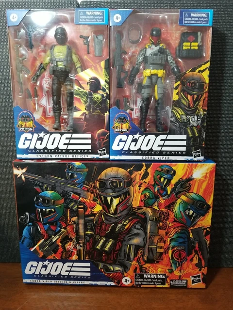 LOT G I Joe Classified Series Cobra Vipers Officer 3 pack, Python ...