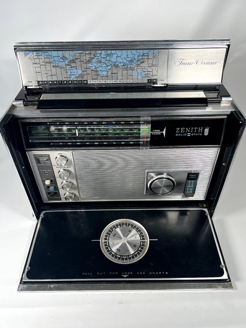 VINTAGE ZENITH SOLID State Trans OCEANIC RD7000Y FM AM 11 Band World ...