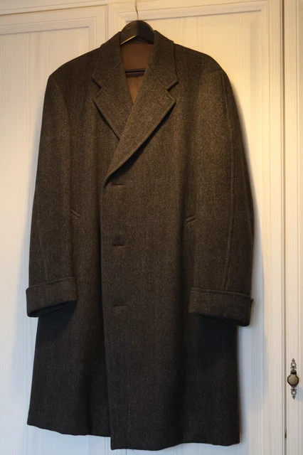 VINTAGE AUSTIN REED Wool/Tweed Grey Over Coat circa.1960s XL. £40.00 ...
