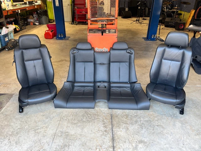 2008 BMW 650I Front Rear Seat Set - Black Leather Heated - E63 COUPE ...