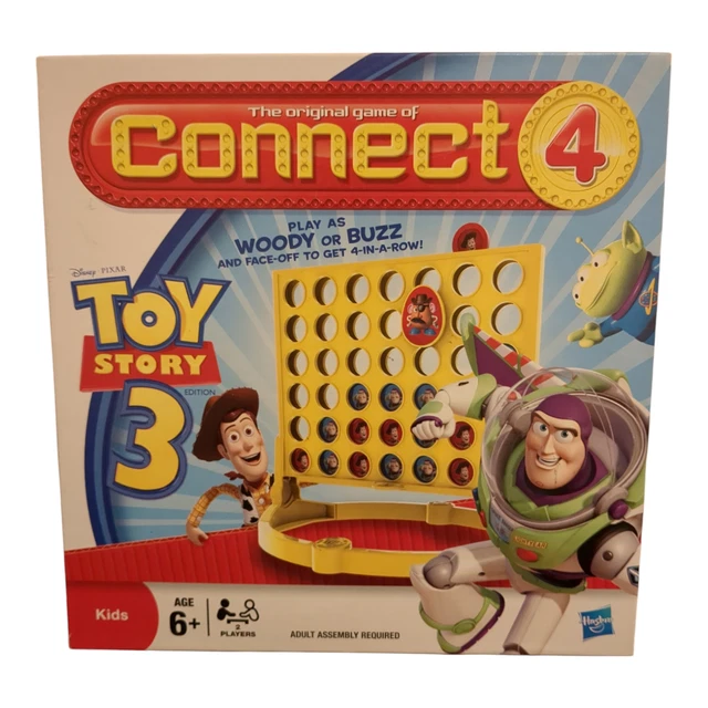 TOY STORY 3 Connect Four Game Disney Pixar Hasbro Movie Edition Woody ...