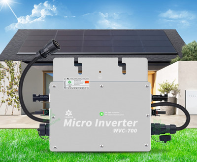 SOLAR INVERTER 230V 700W Micro Inverter WVC Balcony Power Plant + VIDEO ...