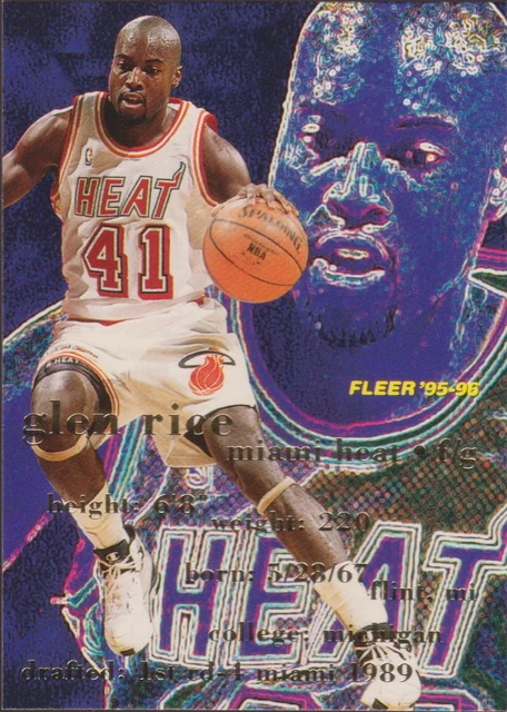 1995-96 FLEER #97 Glen Rice Miami Heat Basketball Card EUR 1,99 ...
