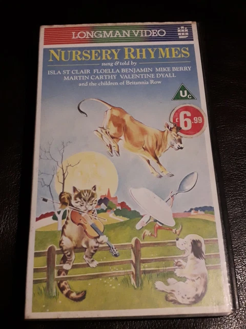 70 NURSERY RHYMES VHS VIDEO 1982 RARE RETRO Sung & Told Isla St Clair ...