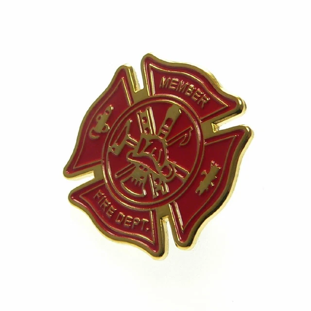 FIREMAN FIREFIGHTERS MALTESE Cross Fire Department Emergency Rescue ...