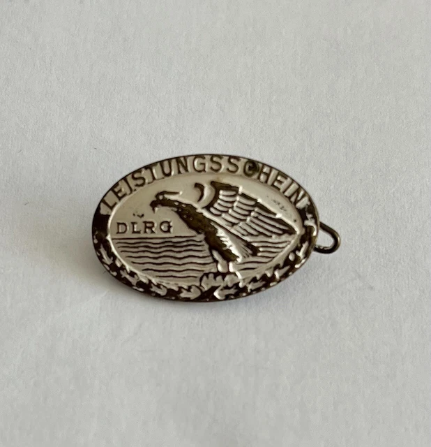 KLEINES DLRG RETTUNGSSCHWIMMABZEICHEN Silber Abzeichen Schwimmabzeichen ...