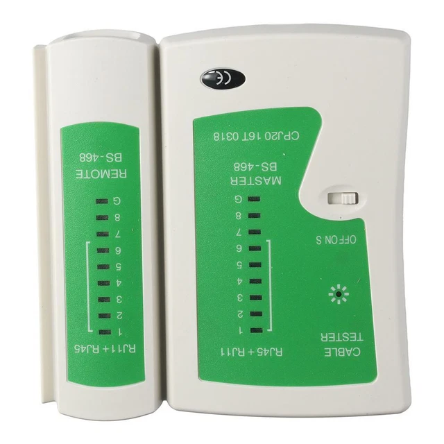 GREEN NETWORK CABLE Tester for RJ45 RJ11 RJ12/CAT5/CAT6/CAT7 UTP $17.40 ...