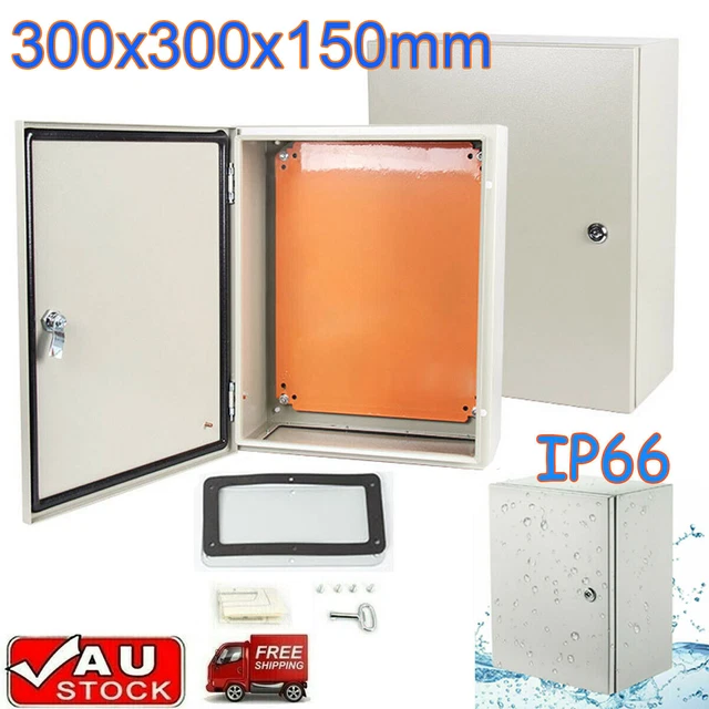 ELECTRICAL STEEL ENCLOSURE Box Cabinet Switchboard 300(H)x300(D)x150(D ...