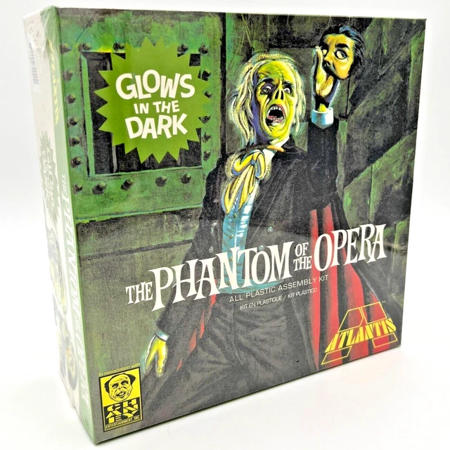 ATLANTIS PHANTOM OF THE OPERA 1:8 Scale MODEL KIT w/GLOW-IN-THE-DARK ...