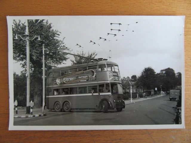 LONDON TRANSPORT TROLLEY bus 76 Route 654 @ Sutton Photo £1.75 ...