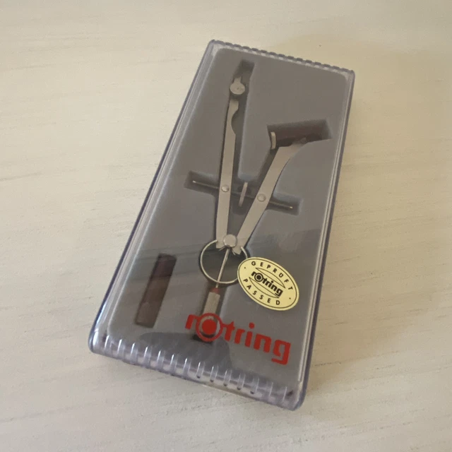 VINTAGE ROTRING TECHNICAL Drawing Professional Precision Compass Set ...
