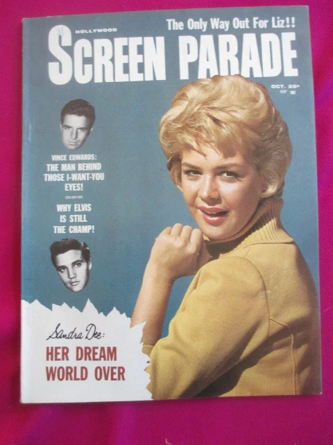 SCREEN PARADE MAGAZINE - October 1962, Elvis,Sandra Dee $34.99 ...