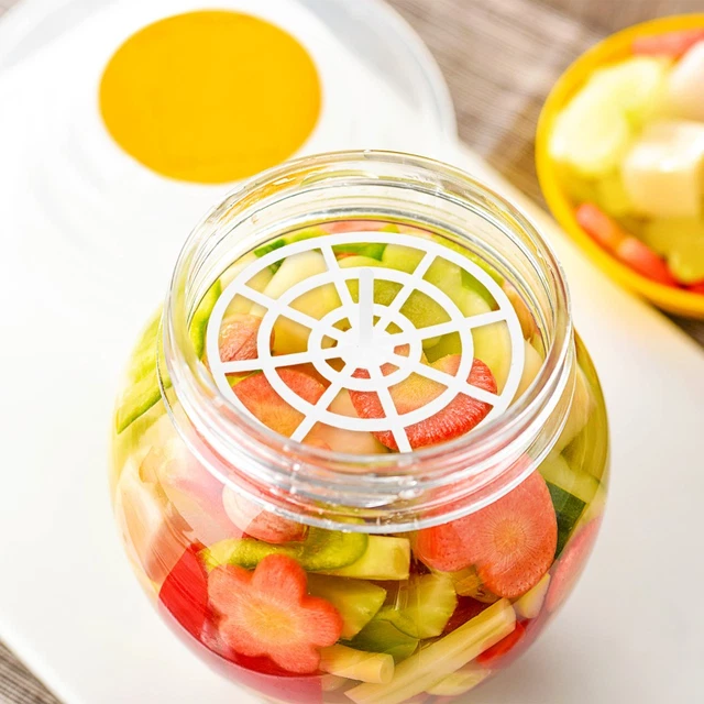 5 PCS VEGETABLE Press Fermentation Weight Fermenting Mesh Presser ...