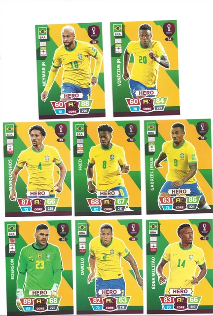 PANINI FIFA WORLD CUP QATAR 2022 All 8 Cards Team Brazil / Brazil £0.88 ...