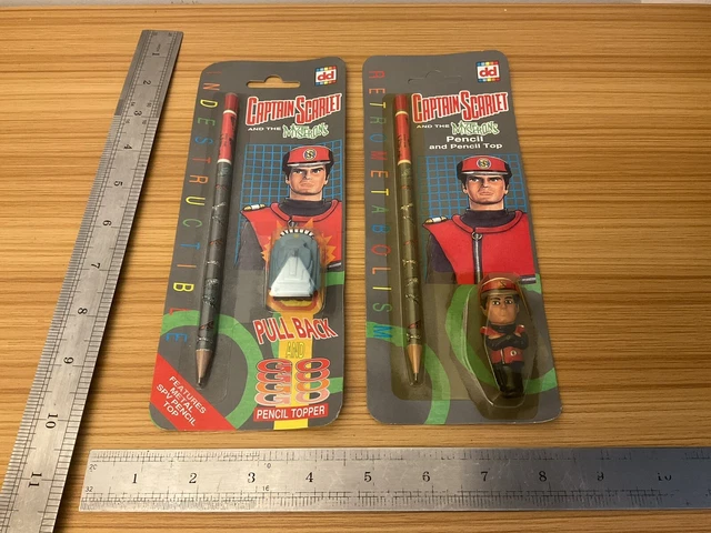 RETRO VINTAGE THUNDERBIRDS Creator Captain Scarlet And Pull Back Pencil ...