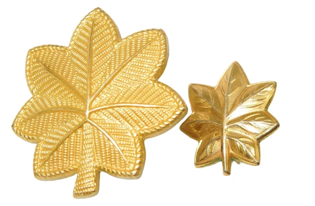 WWII - KOREAN War US Army AAF Navy USMC Major Rank Pins Insignia GOLD ...