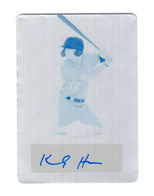 DODGERS KODY HOESE 1/1 ROOKIE PLAQUE D'IMPRESSION AUTO 2019 Leaf Valiant RC SP Tulane EUR 55,26 ...